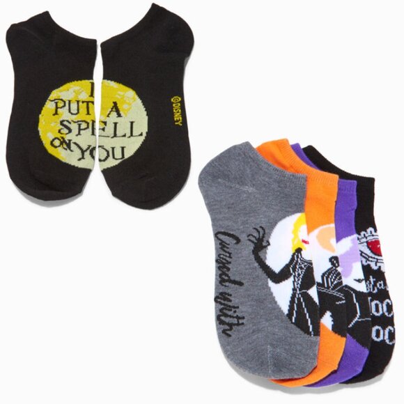Claire's | Accessories | Disney Hocus Pocus 5pair Socks Nwt | Poshmark